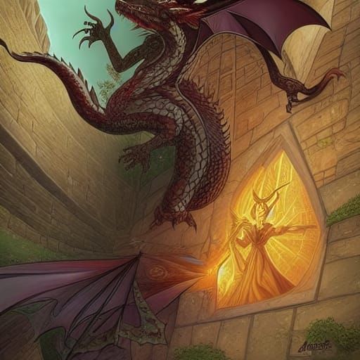 Celebrier strode up to the Bad Wizard's lair. He said, "I am the one ...