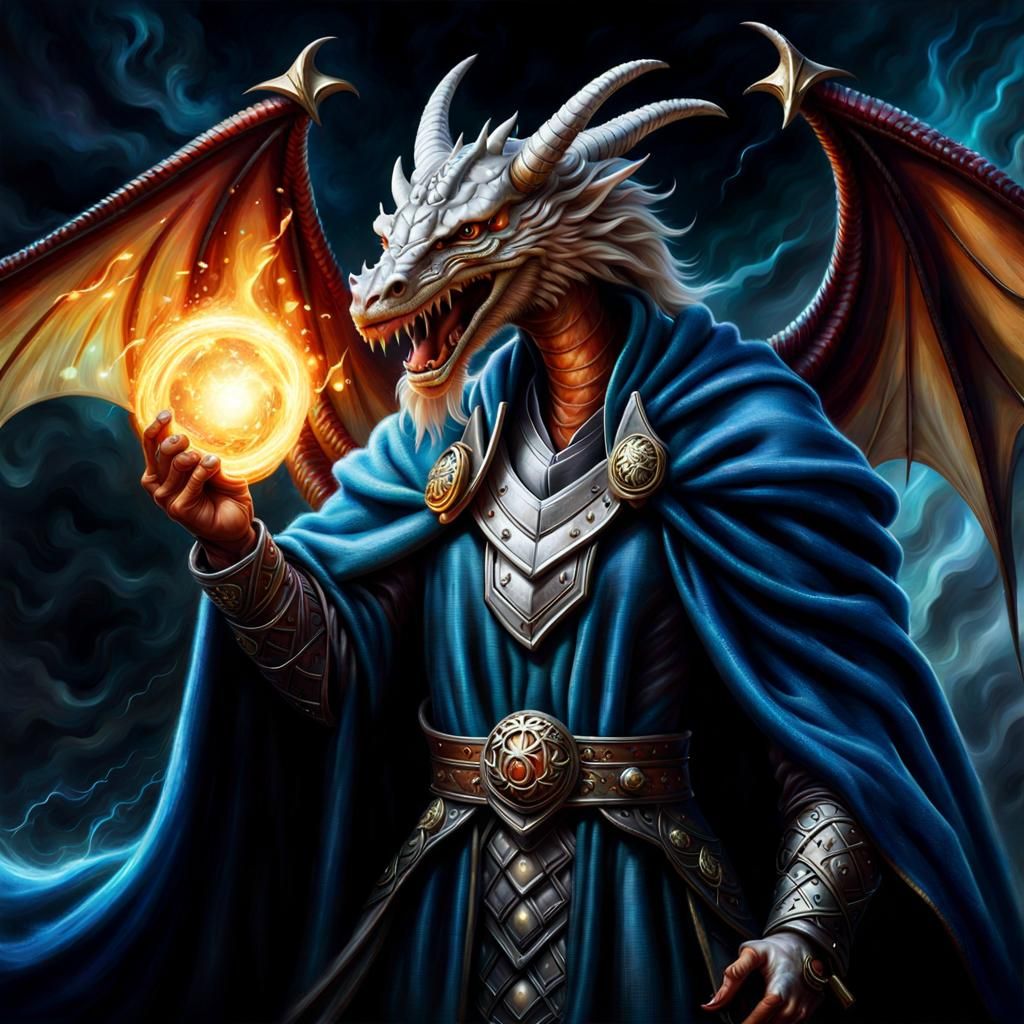 Dragon Wizard - AI Generated Artwork - NightCafe Creator