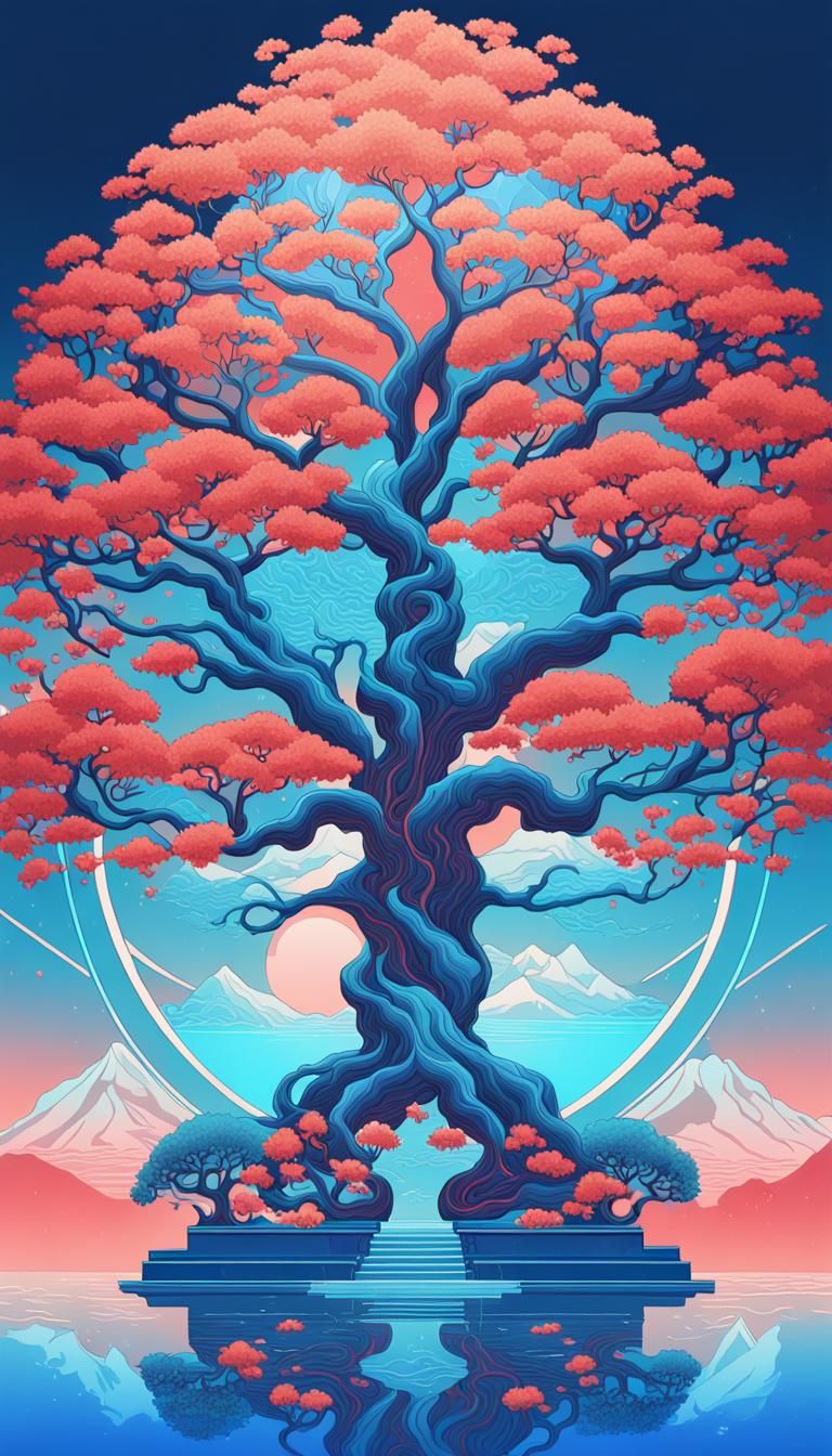 Dreamscape World-Tree - AI Generated Artwork - NightCafe Creator
