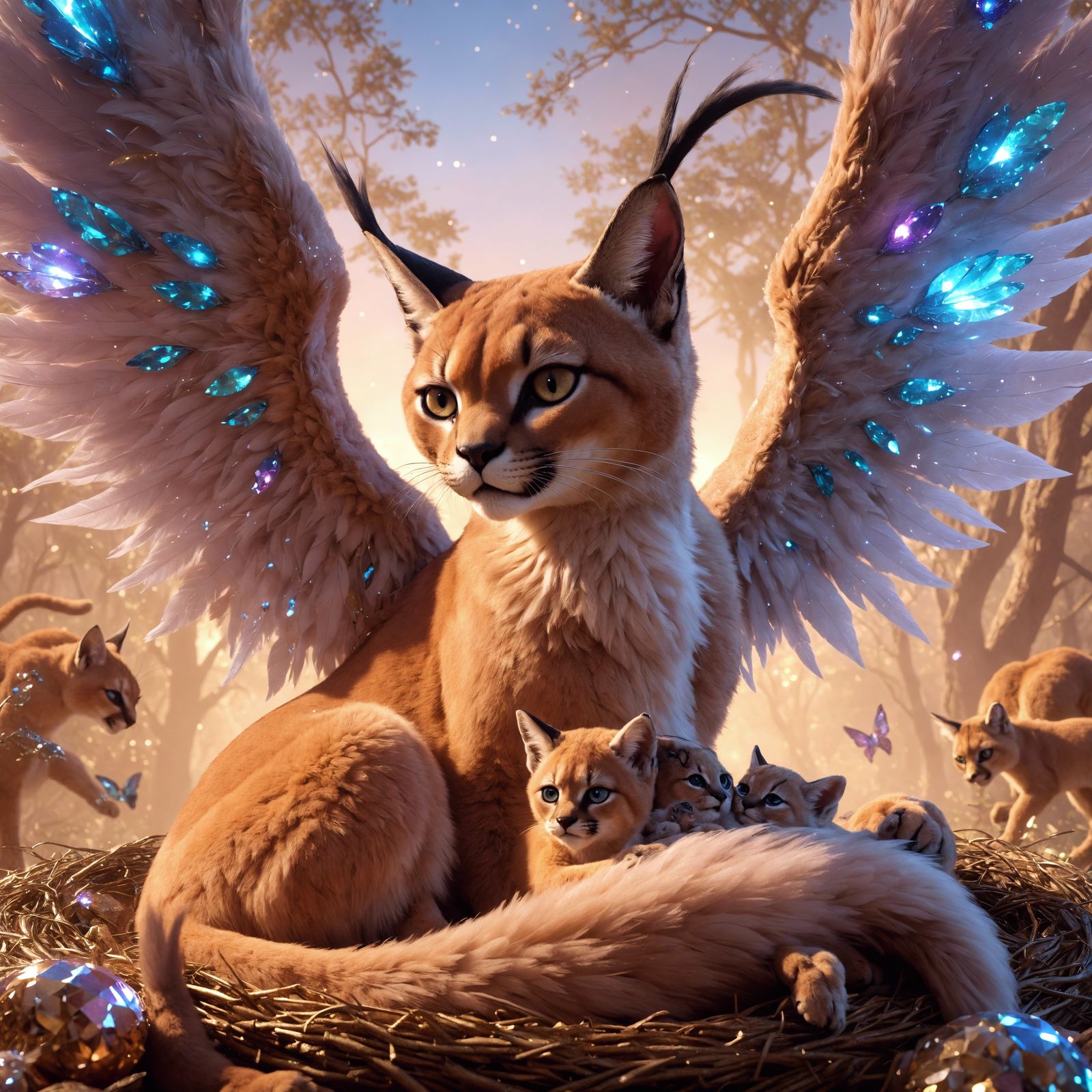 Chimera Cat - AI Generated Artwork - NightCafe Creator