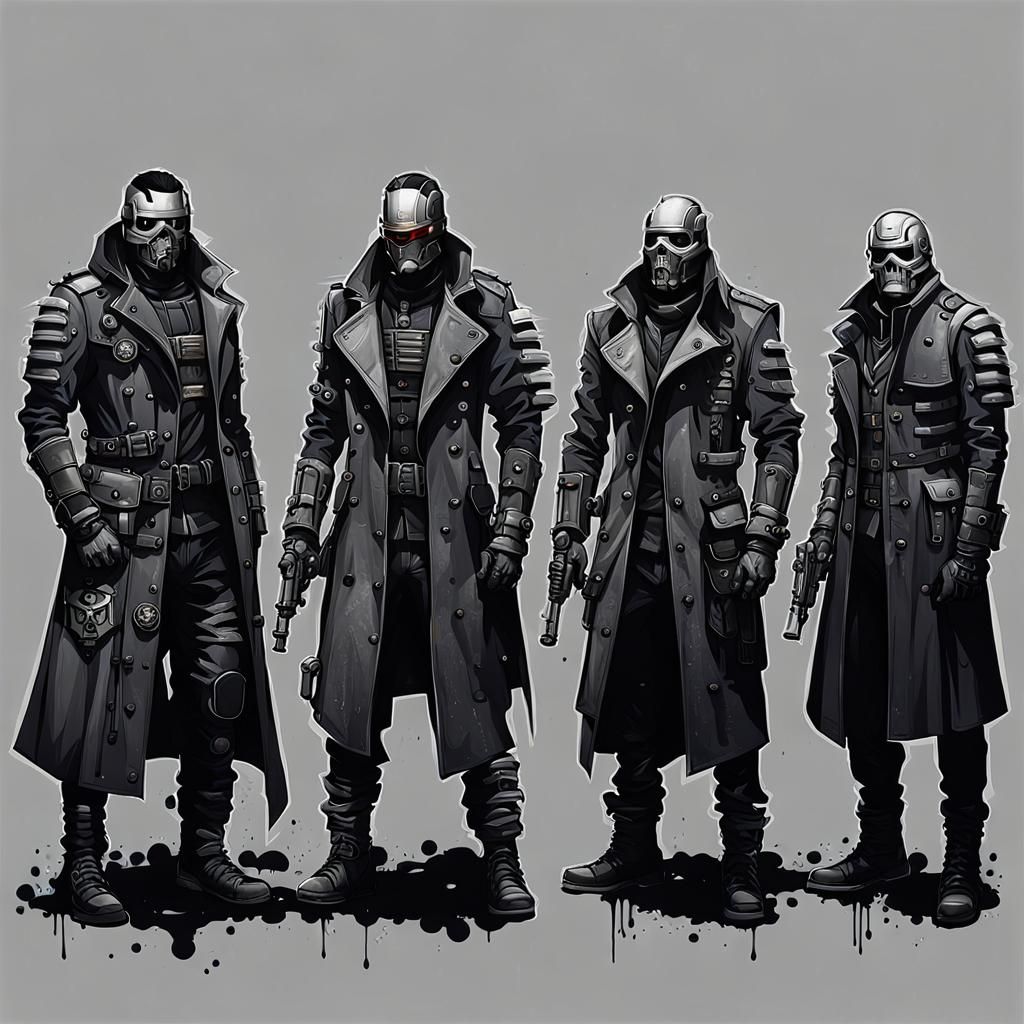 Cyborg death squad - AI Generated Artwork - NightCafe Creator