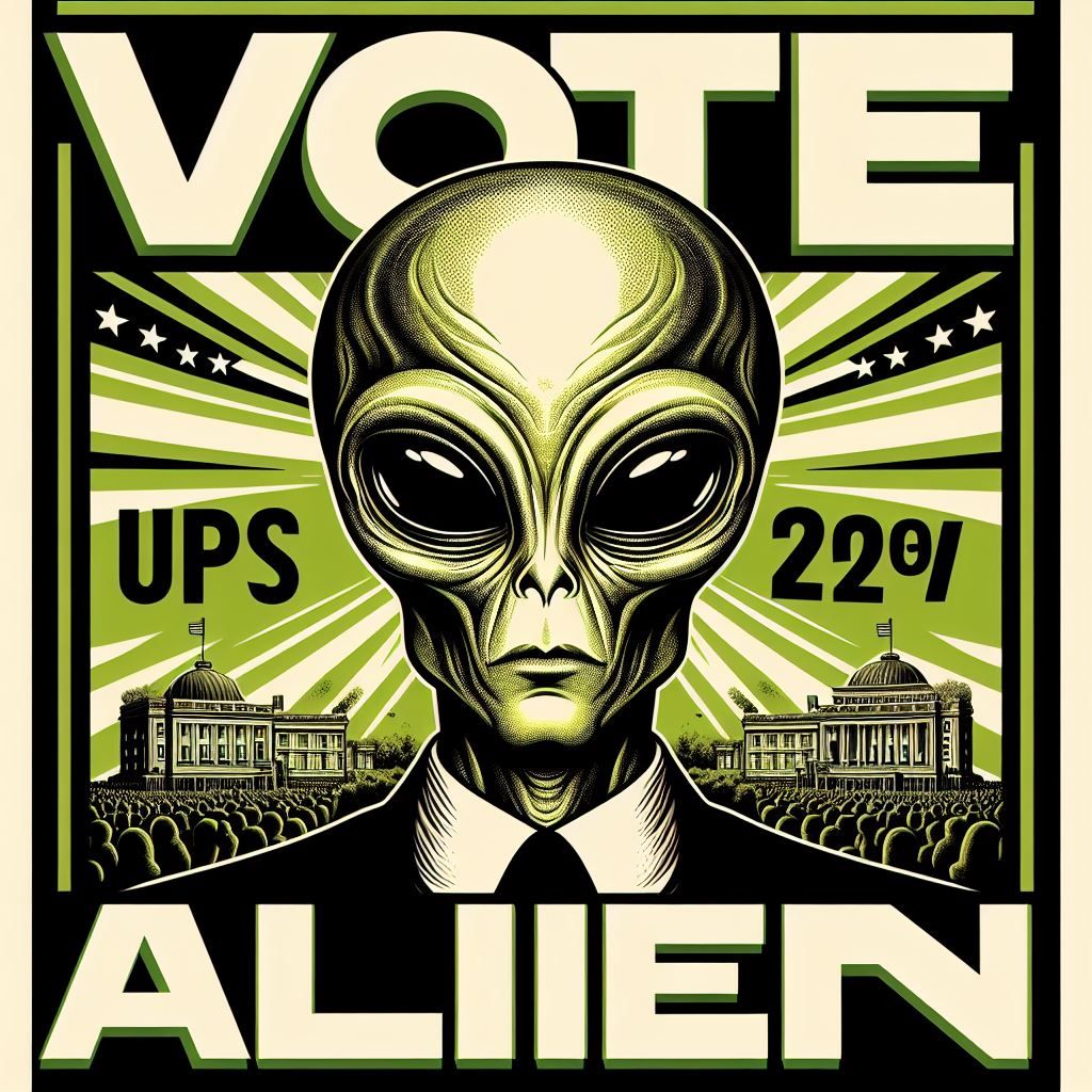 Alien propaganda - AI Generated Artwork - NightCafe Creator