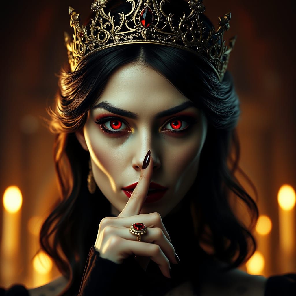 Vampire Queen Exudes Ancient, Otherworldly Beauty - AI Art
