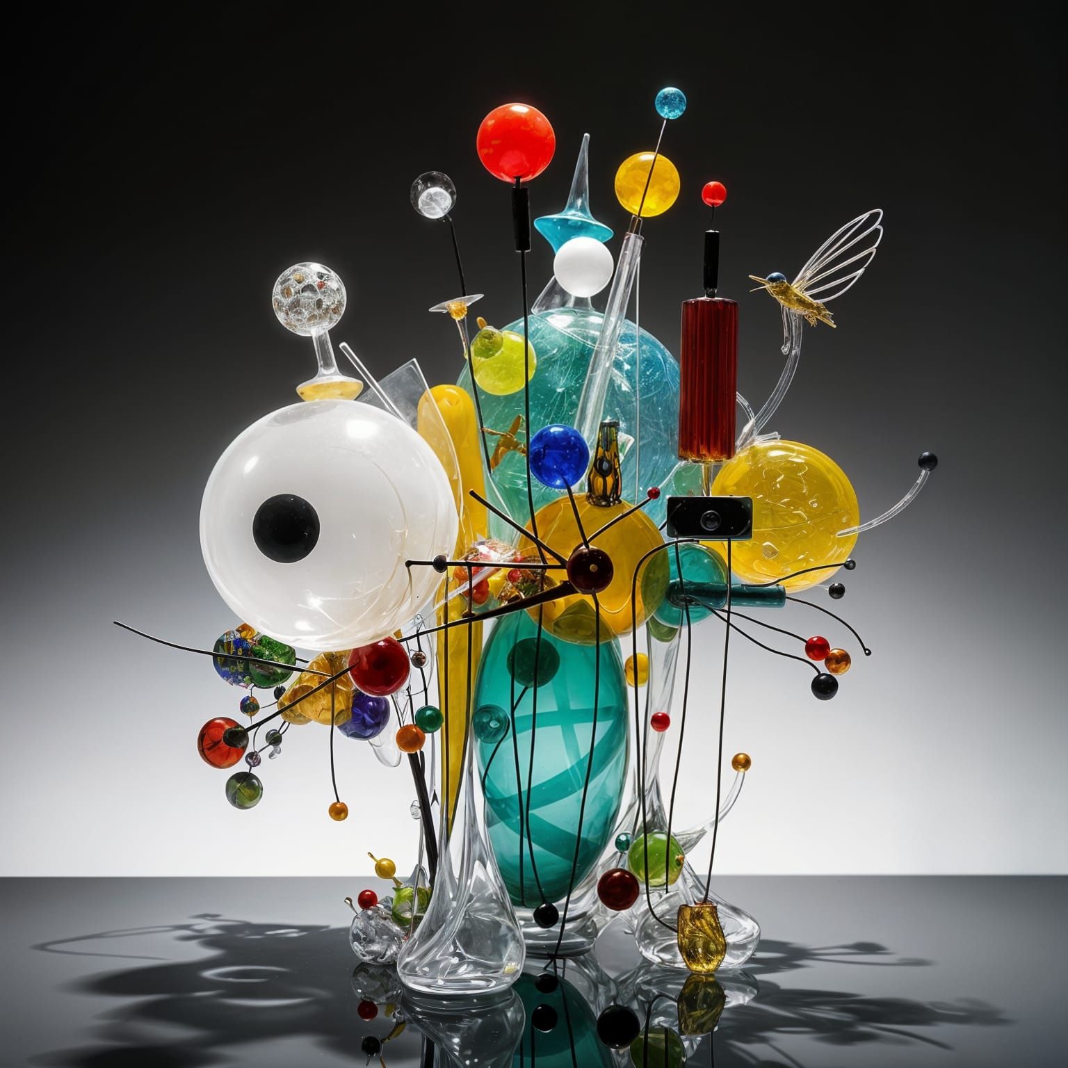 Abstract Glass Sculpture - Surreal Glass Sculpture Defies Fo...