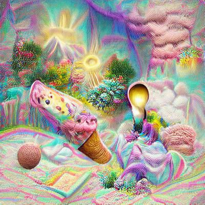Ice Cream Psychedelic - AI Generated Artwork - NightCafe Creator