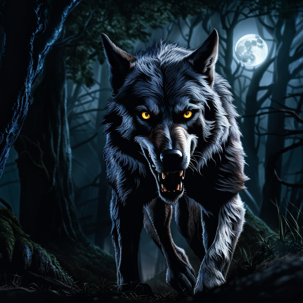 Werewolf - AI Generated Artwork - NightCafe Creator