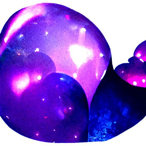 floating geode balloons glimmer and drift; glistening; sparkly - AI ...