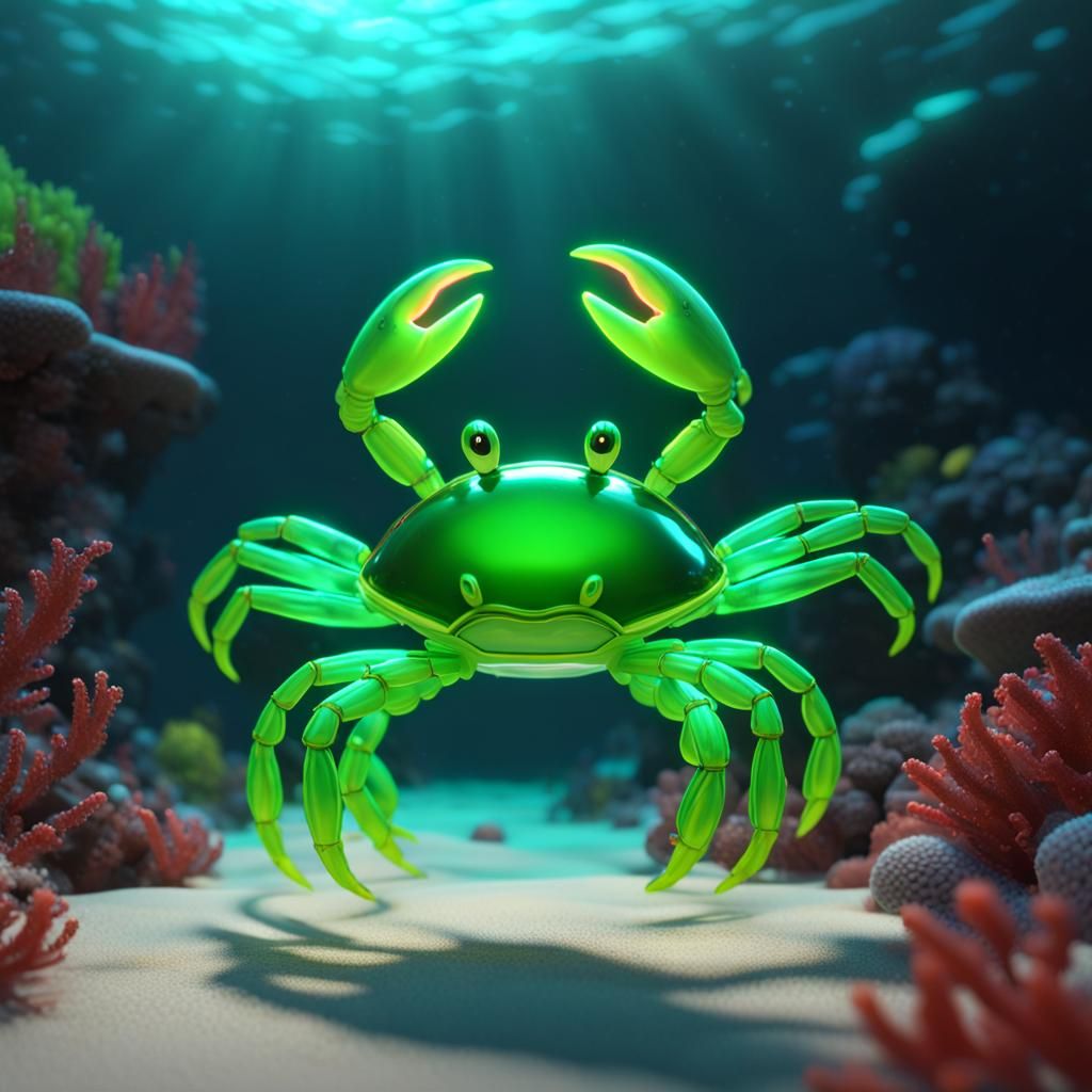 Evolve Four - The Crab - AI Generated Artwork - NightCafe Creator