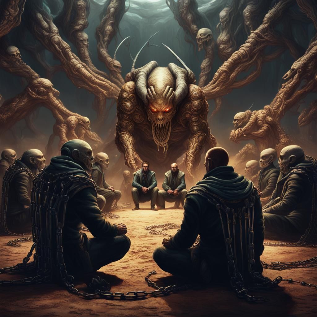 The Alien Prison and It's Wardens - AI Generated Artwork - NightCafe ...