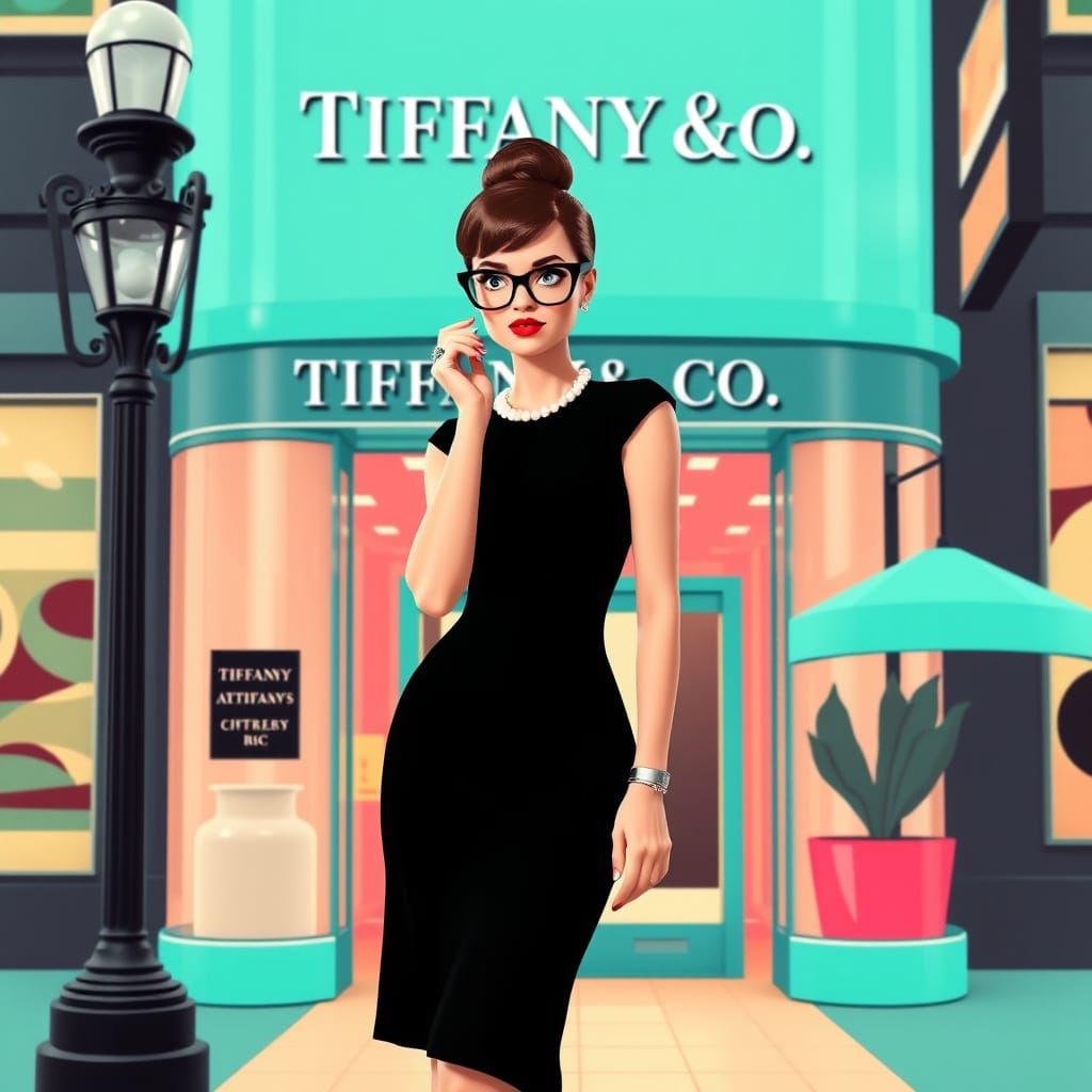 Holly Golightly in Pop Art Style, Inspired by Brea... - AI Art