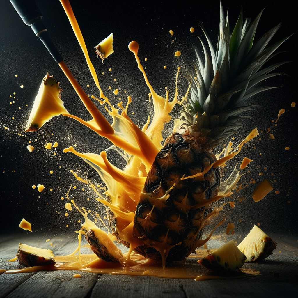 Exploding Pineapple - AI Generated Artwork - NightCafe Creator