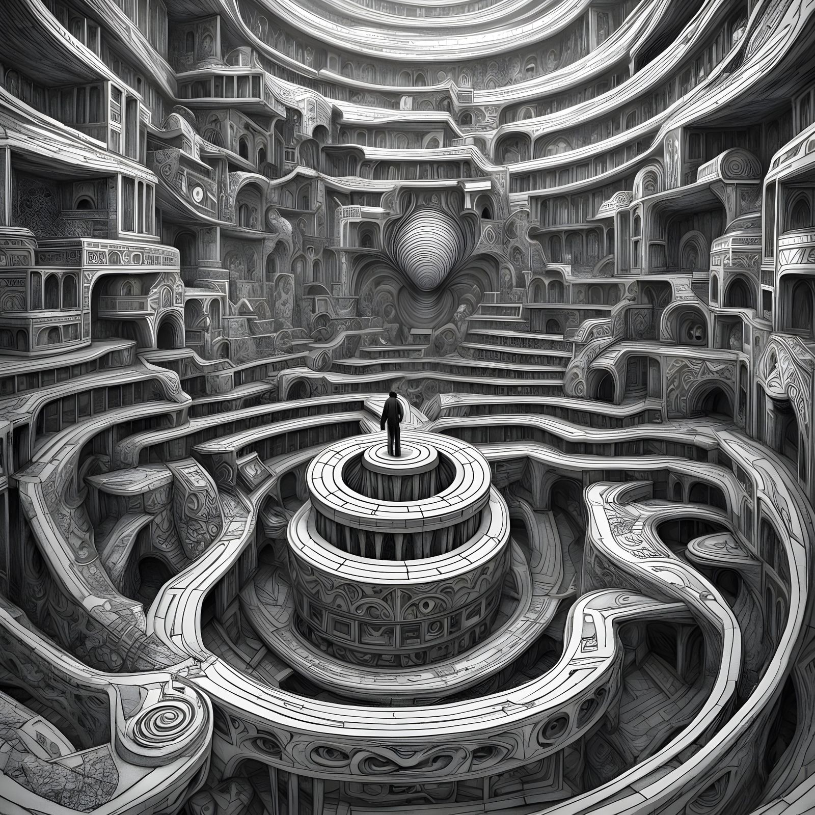 maze - Ethereal Jester in Infinite Cosmic Maze