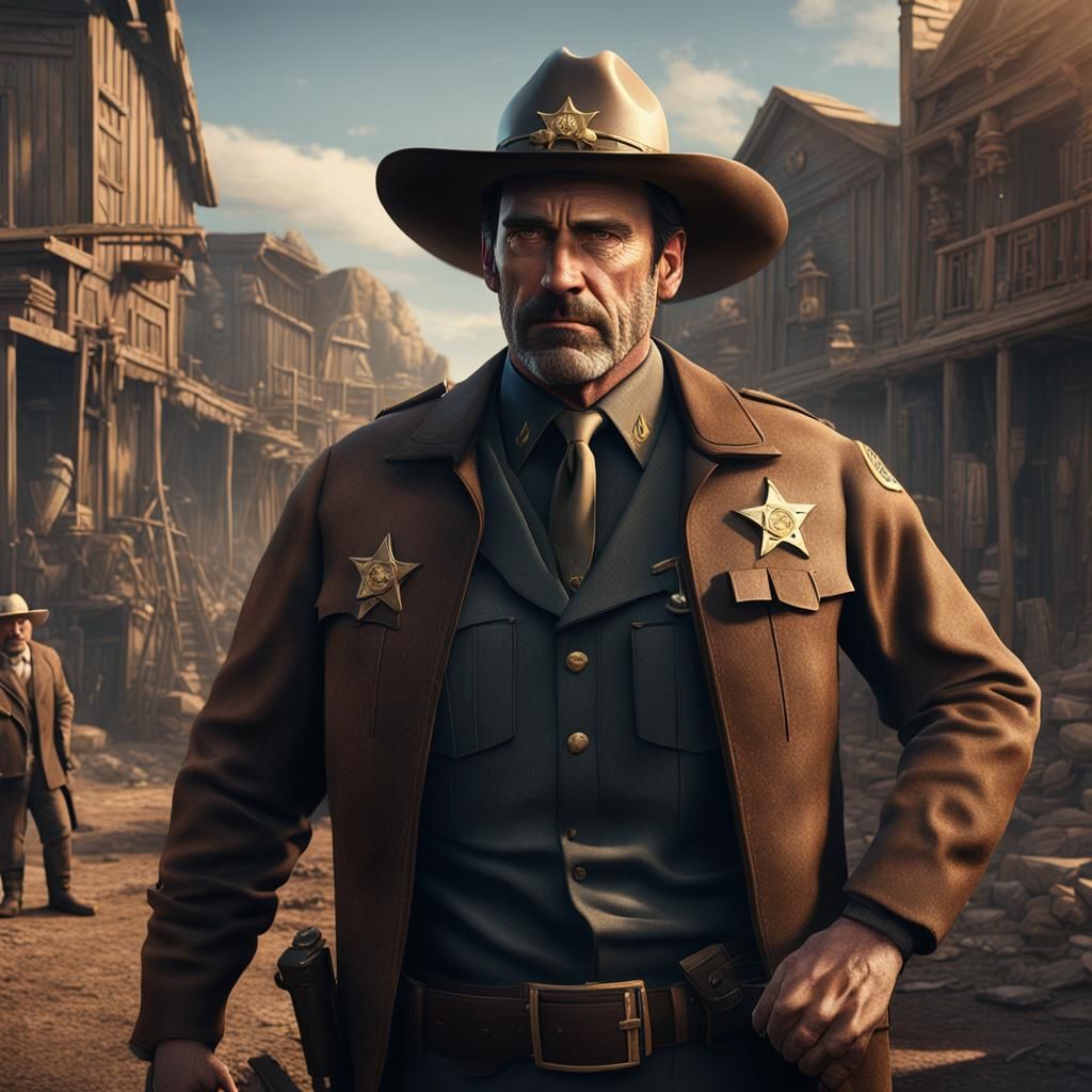 Evil sheriff Roy - AI Generated Artwork - NightCafe Creator