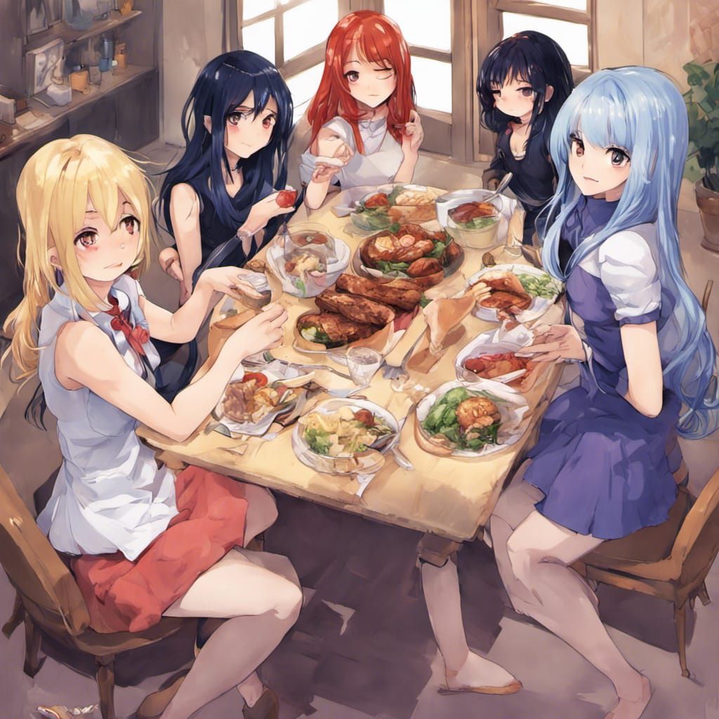 Dinner Time! :D - AI Generated Artwork - NightCafe Creator