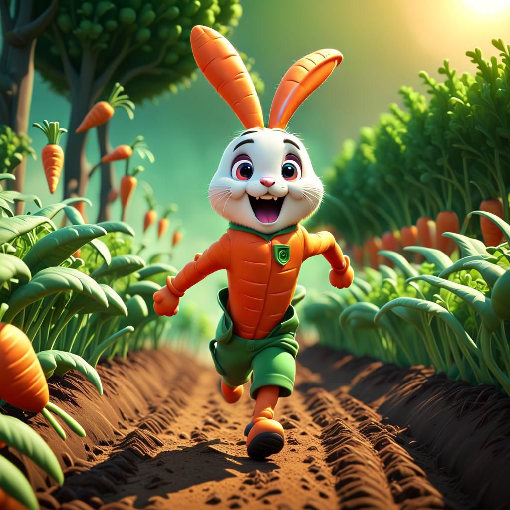 Marathon Rabbit - AI Generated Artwork - NightCafe Creator