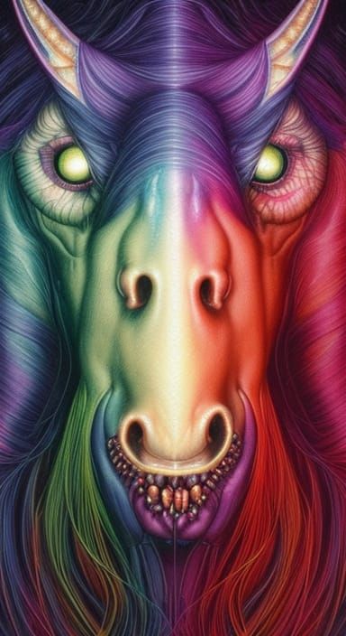 Vibrant Scary Creature - AI Generated Artwork - NightCafe Creator