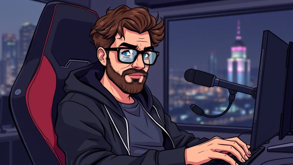 Mysterious Detective in a High-Tech Lair - AI Art