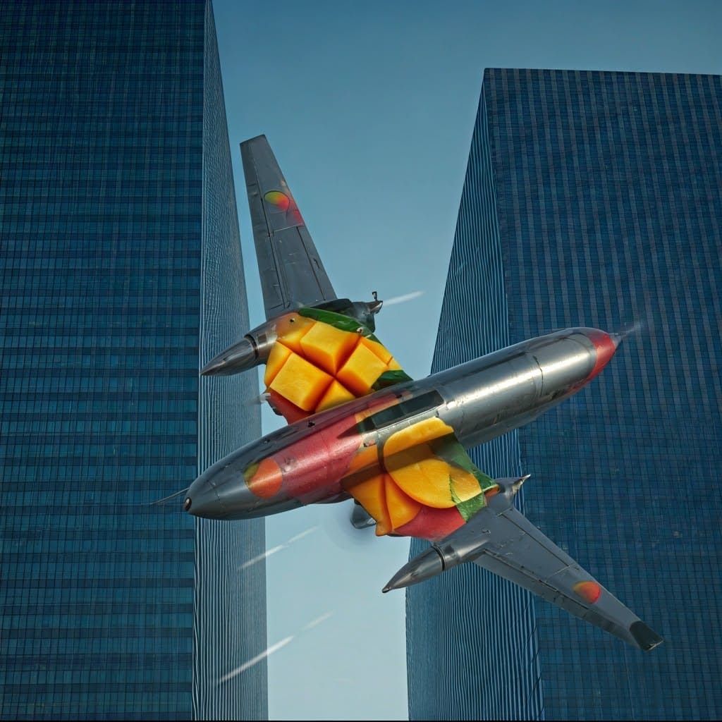 mango plane hitting cool tower - Cyberpunk Metal Plane Crash...
