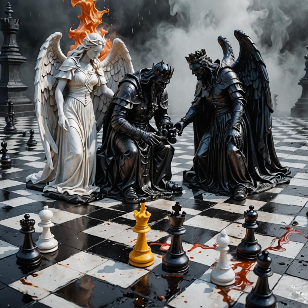 epic chess game - AI Generated Artwork - NightCafe Creator