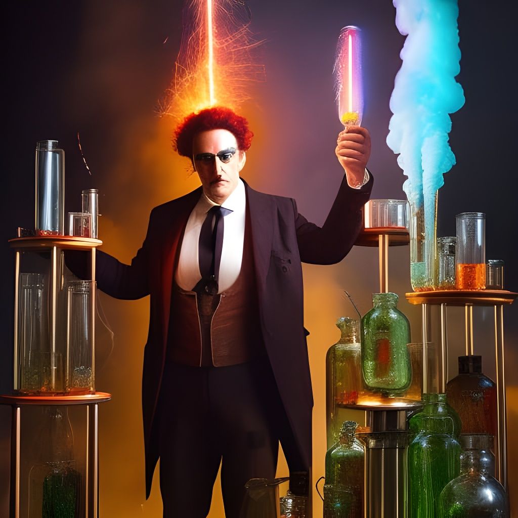 Tesla in his lab - AI Generated Artwork - NightCafe Creator
