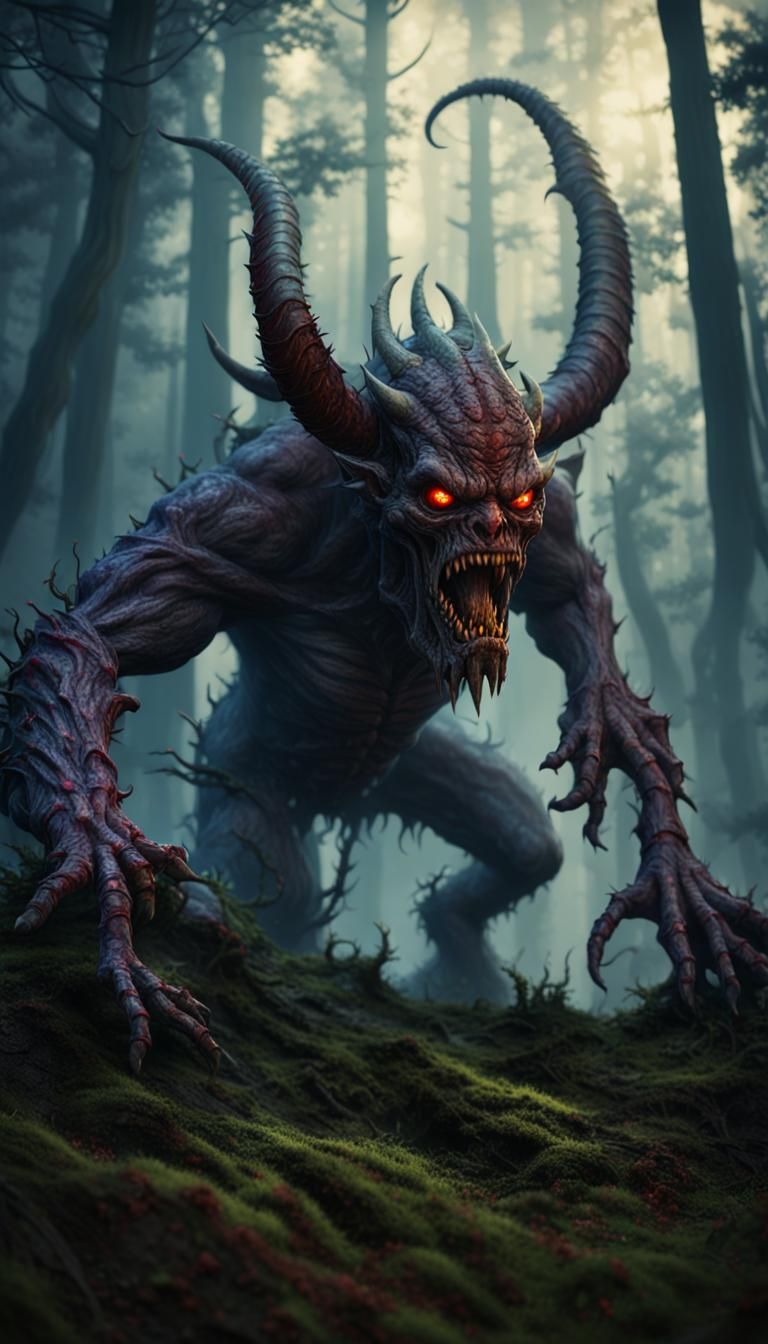 Large demon - AI Generated Artwork - NightCafe Creator