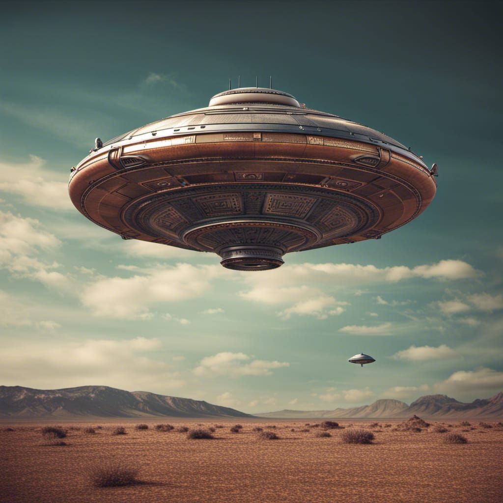 Retro UFO 3 - AI Generated Artwork - NightCafe Creator