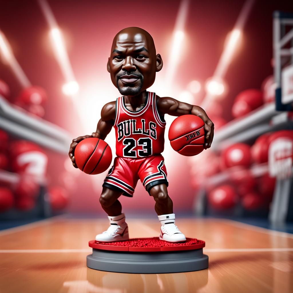 Bobblehead - Michael Jordan - AI Generated Artwork - NightCafe Creator