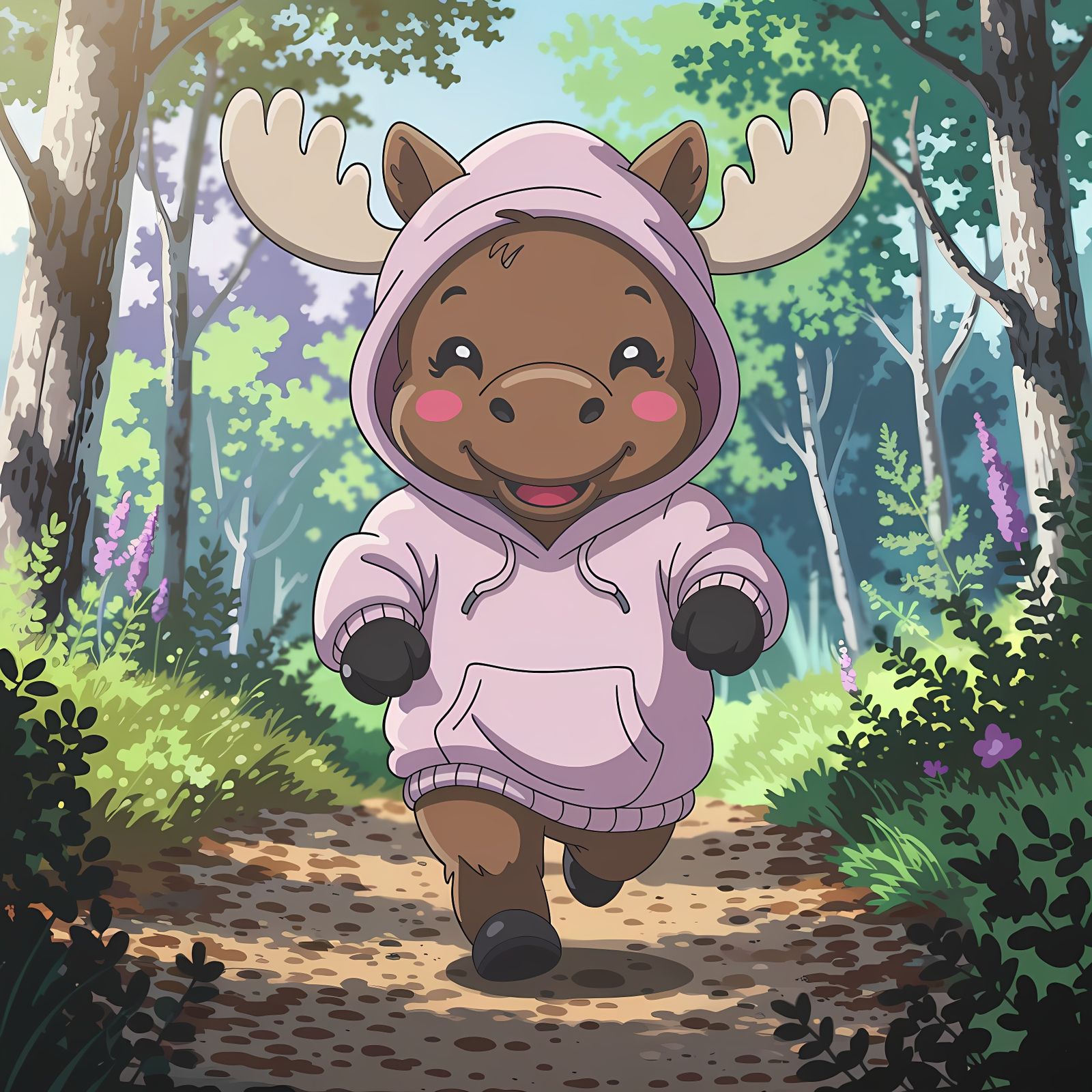 Chibi Moose Mascot - Chibi Moose Mascot