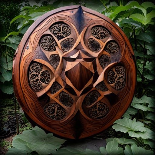 This medium shield was created to save a life and is covered with ...