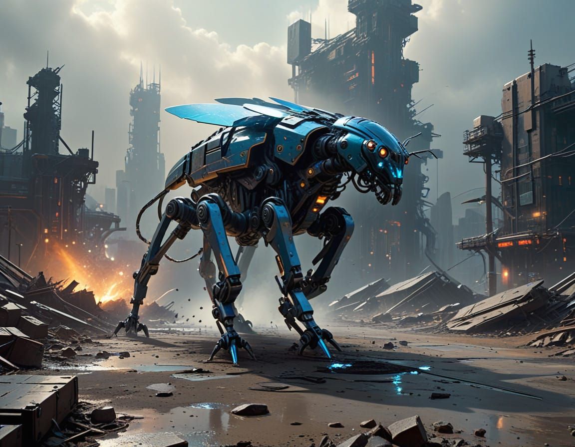 Overdreven Quad Springer - Cyberpunk Robot Springs into Acti...