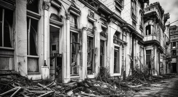 Decaying Building - AI Generated Artwork - NightCafe Creator