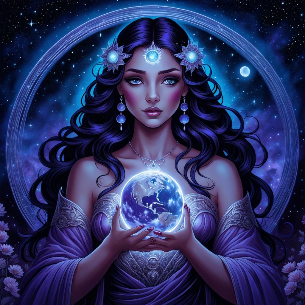 Zodiac Goddess - AI Generated Artwork - NightCafe Creator