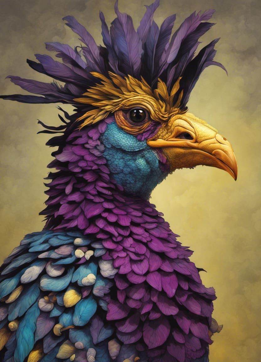 tall bird exotic - AI Generated Artwork - NightCafe Creator