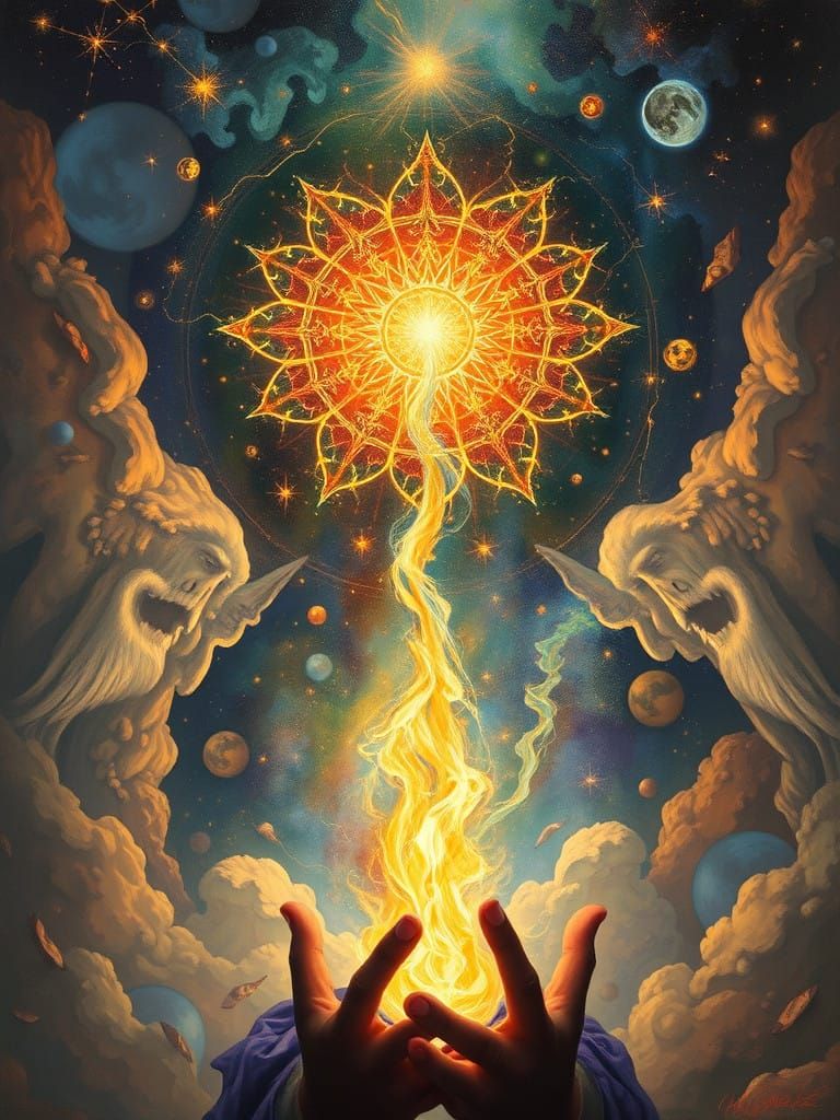 Vibrant Metaphysical Entity Brings Magic to Life - AI Art