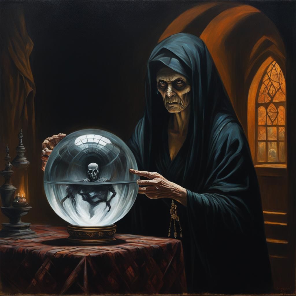 ancient fortune teller - AI Generated Artwork - NightCafe Creator
