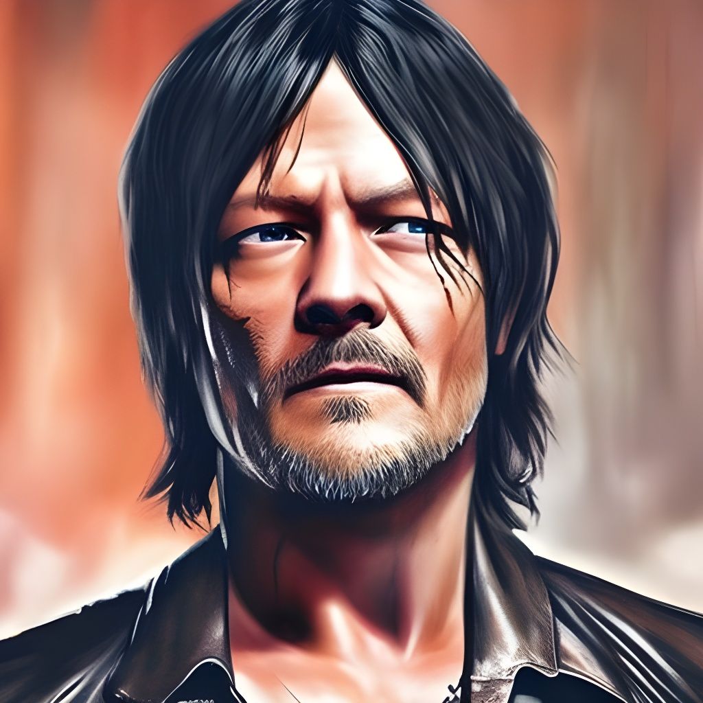 Daryl Dixon (Norman Reedus, TWD) - AI Generated Artwork - NightCafe Creator