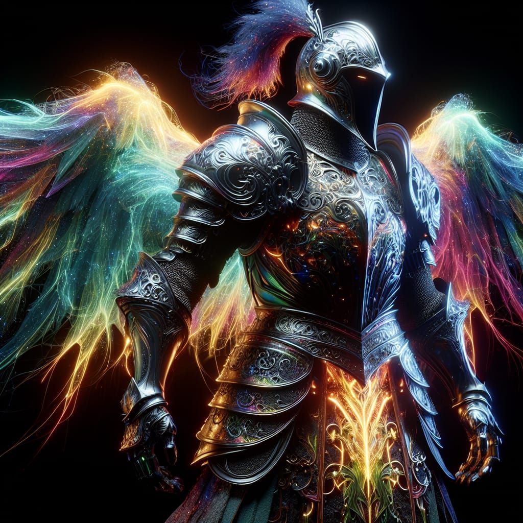 Winged knight - AI Generated Artwork - NightCafe Creator