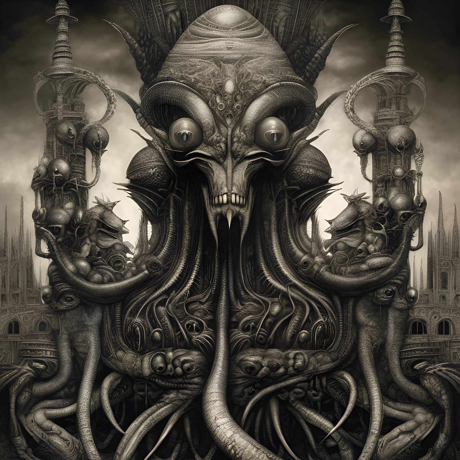 INVASION OF THE CRYPTID ALIENS - AI Generated Artwork - NightCafe Creator