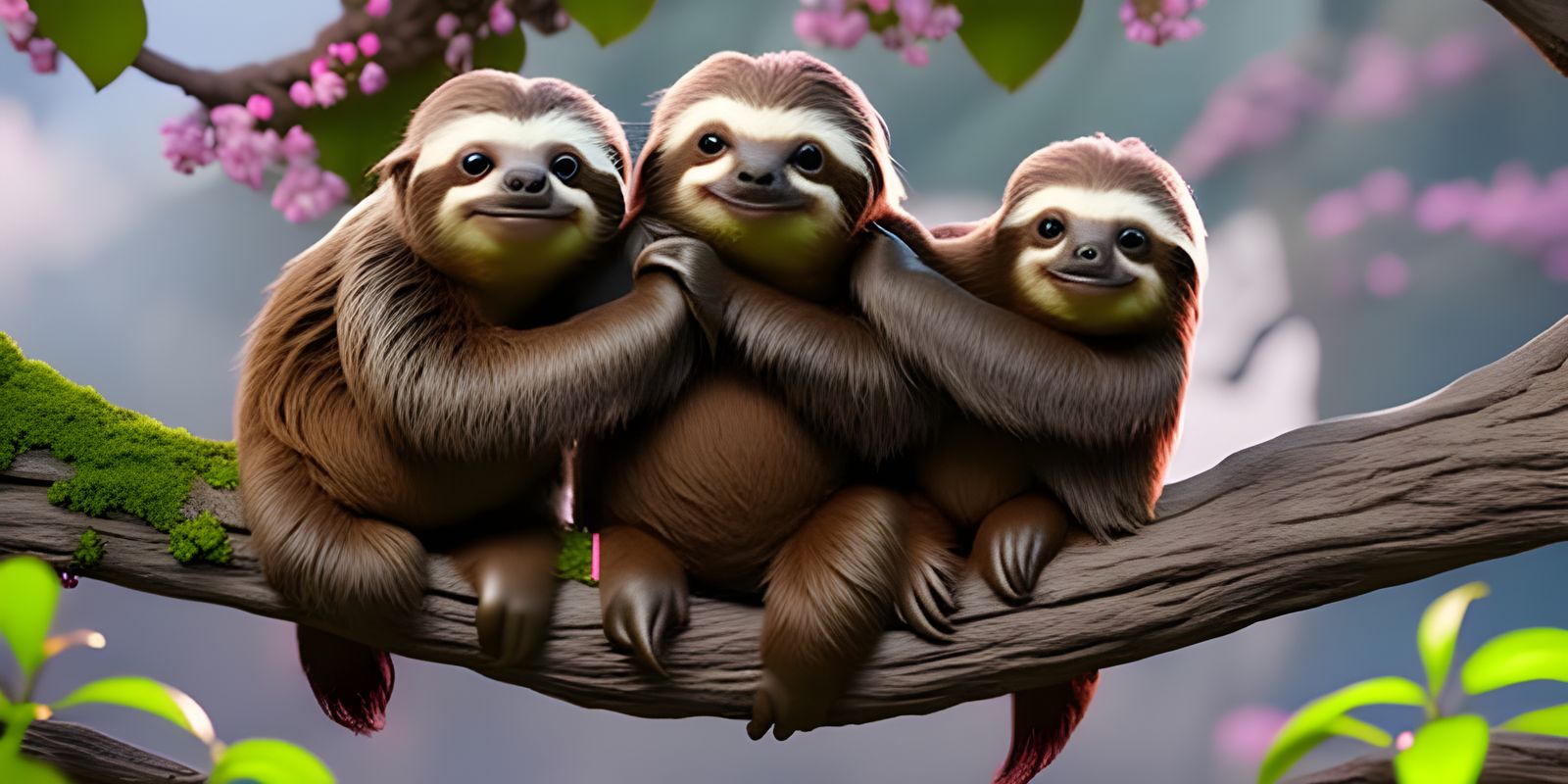 Meet The Sloths 🦥 - AI Generated Artwork - NightCafe Creator