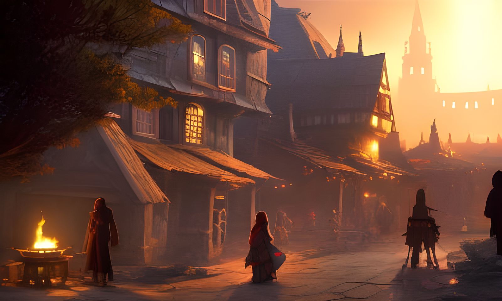 Medieval Scenery #5 - AI Generated Artwork - NightCafe Creator