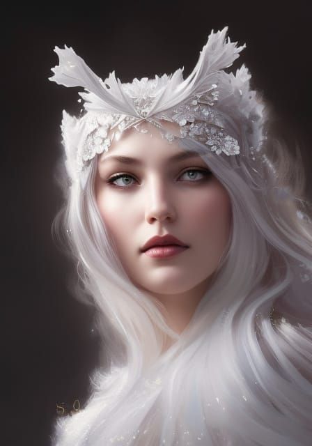 Snow princess - AI Generated Artwork - NightCafe Creator