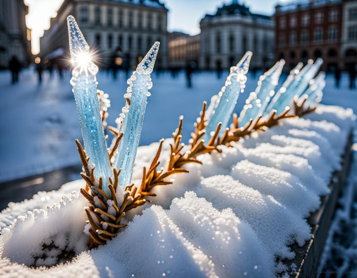 Ice Lightnings - AI Generated Artwork - NightCafe Creator