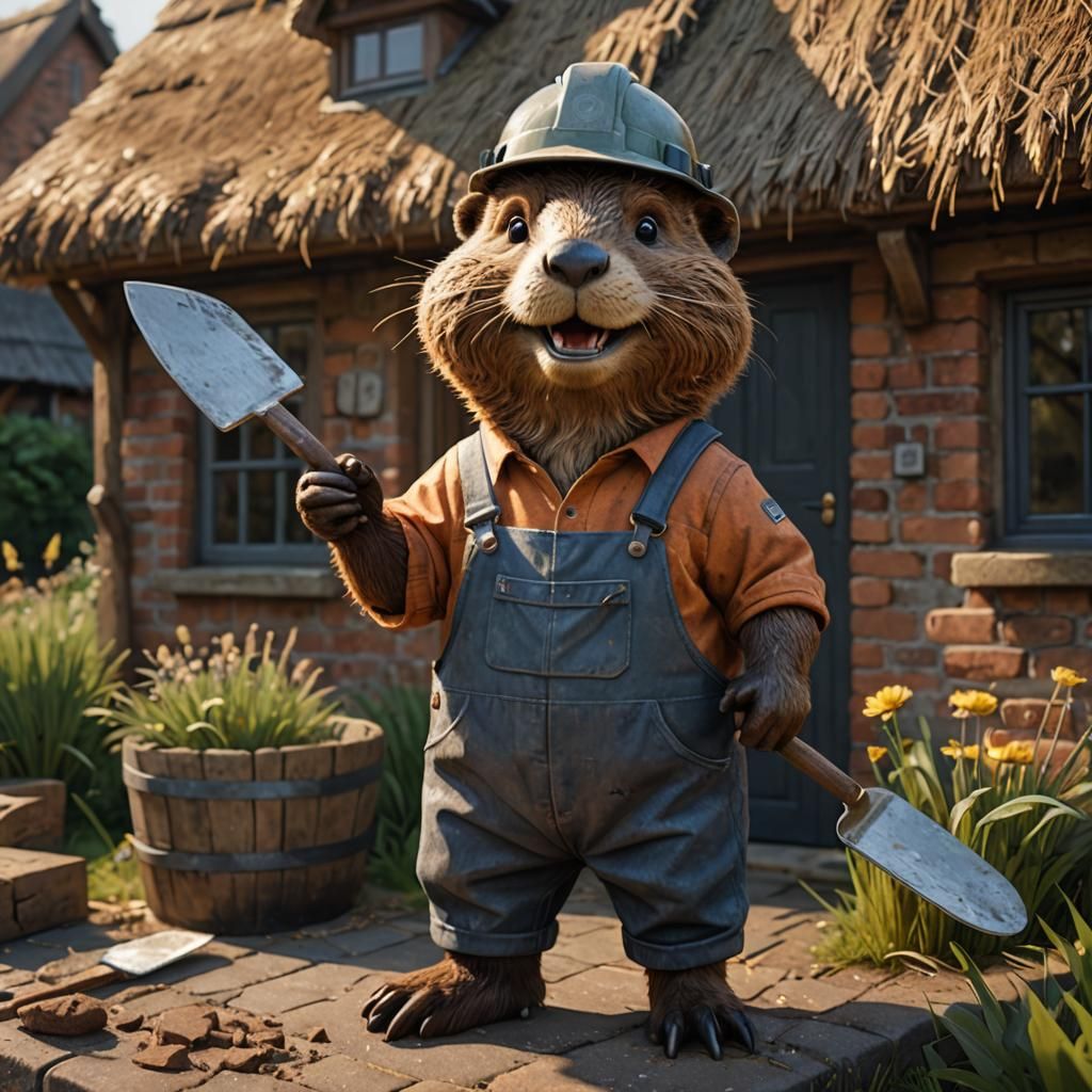 Beaver at work - AI Generated Artwork - NightCafe Creator
