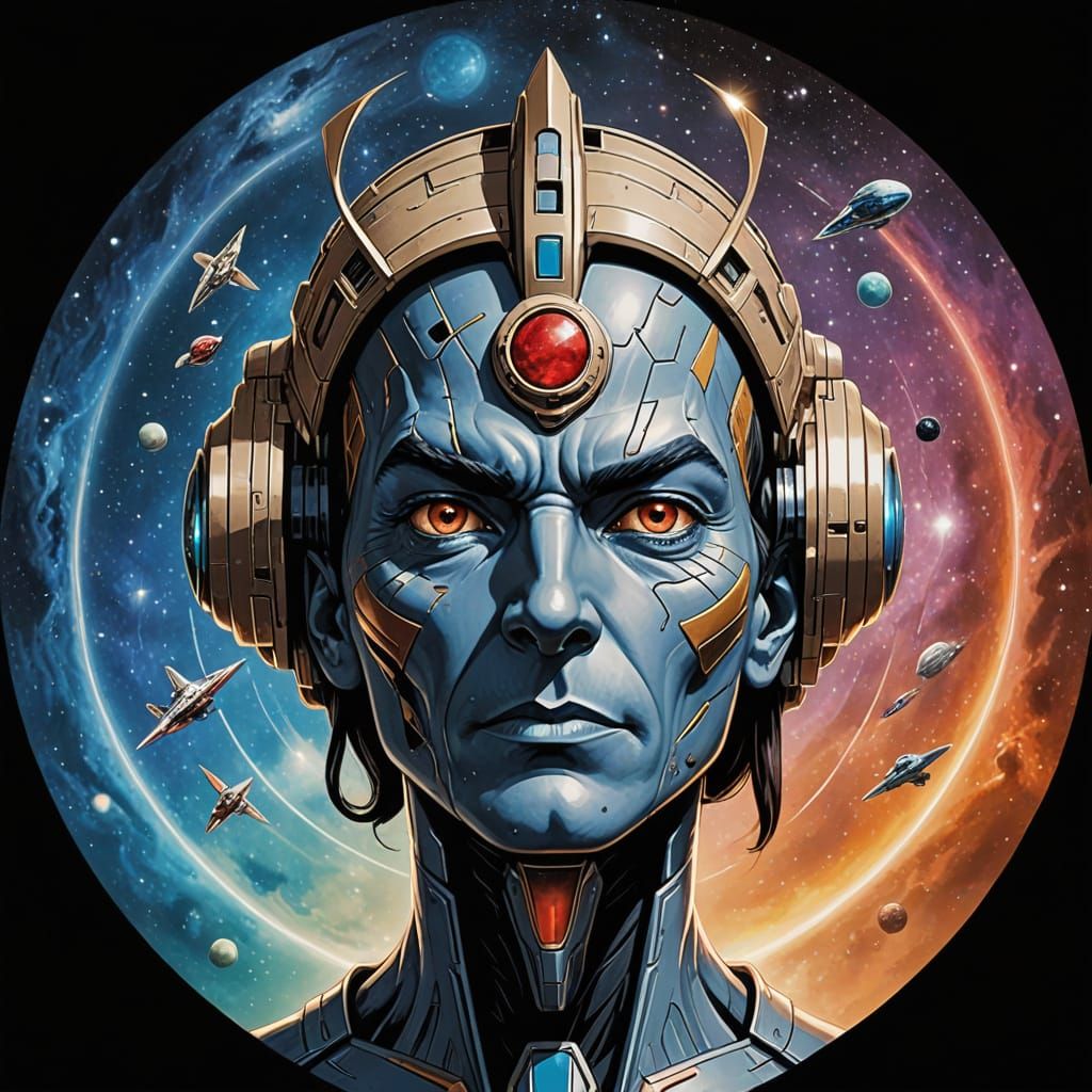 Dystopian Brain Surgery as Alien Collaboration - AI Art