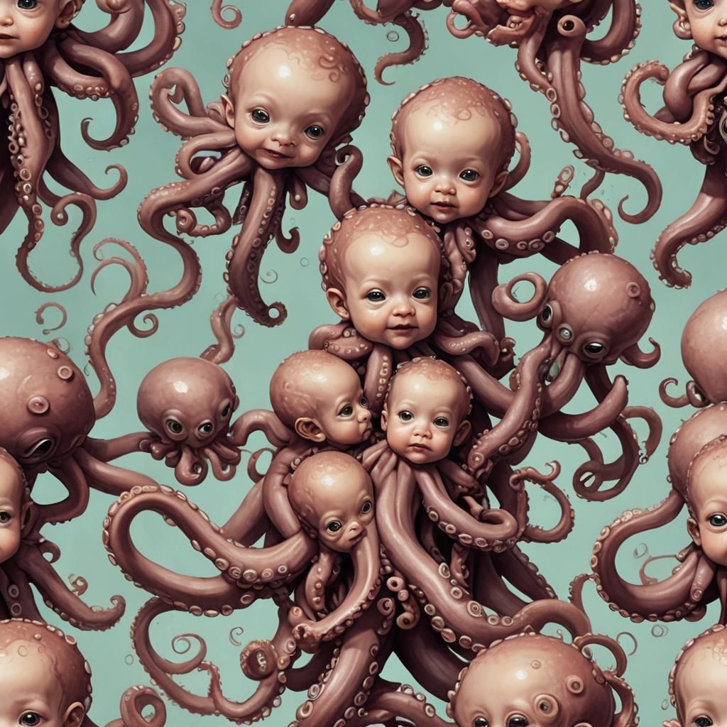 Human octopus baby - AI Generated Artwork - NightCafe Creator