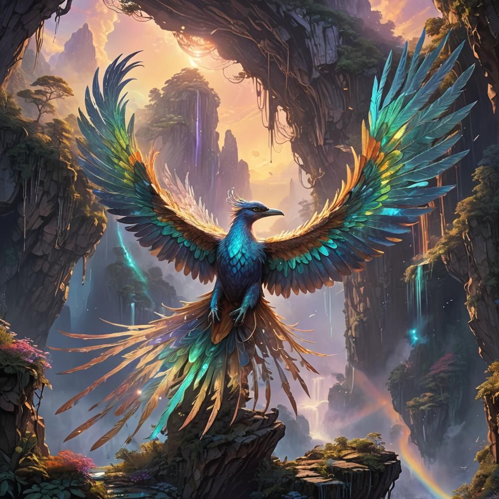 Mystical Fae Bird - AI Generated Artwork - NightCafe Creator