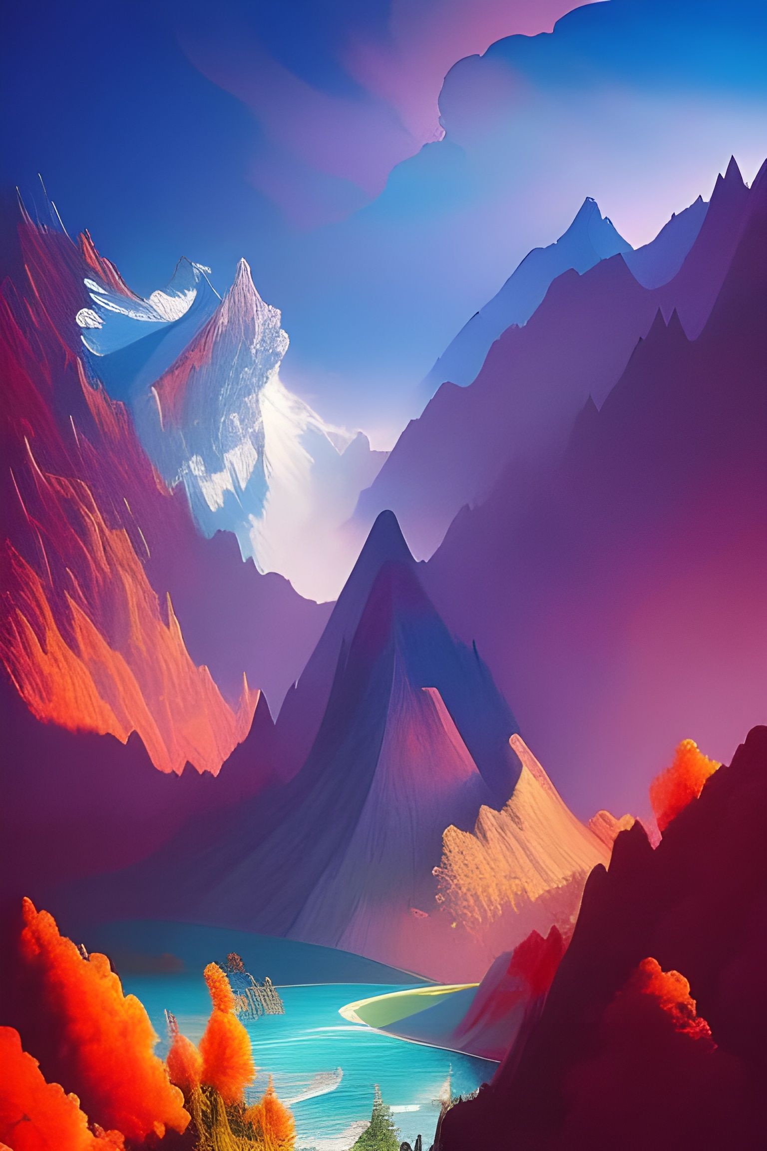 The Valley - AI Generated Artwork - NightCafe Creator