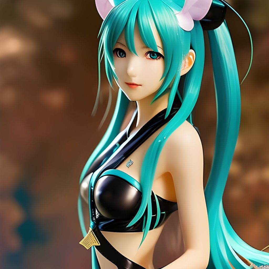 Hatsune Miku 013 - AI Generated Artwork - NightCafe Creator