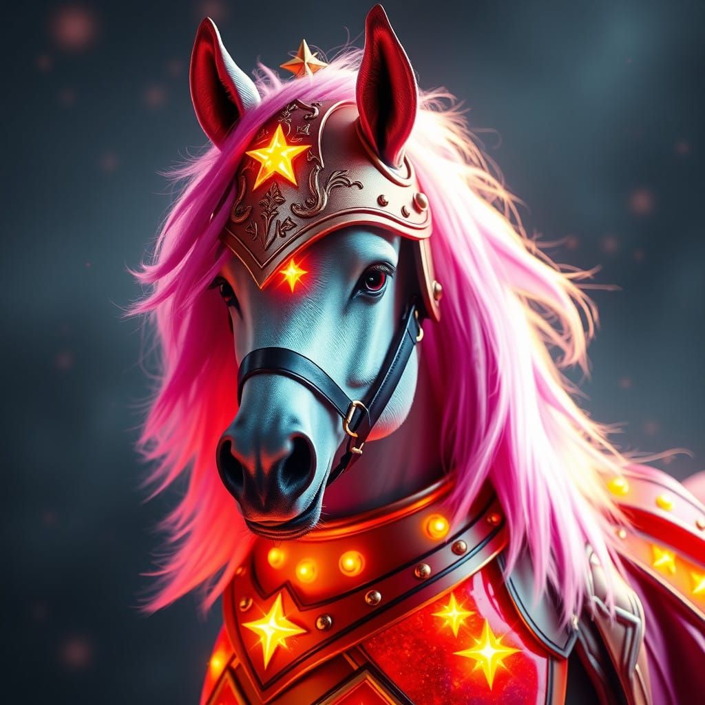 Pony wearing WEAR A RADIANT STARDUST-COLORED ARMOUR THAT AMPLIFIES YOUR ...