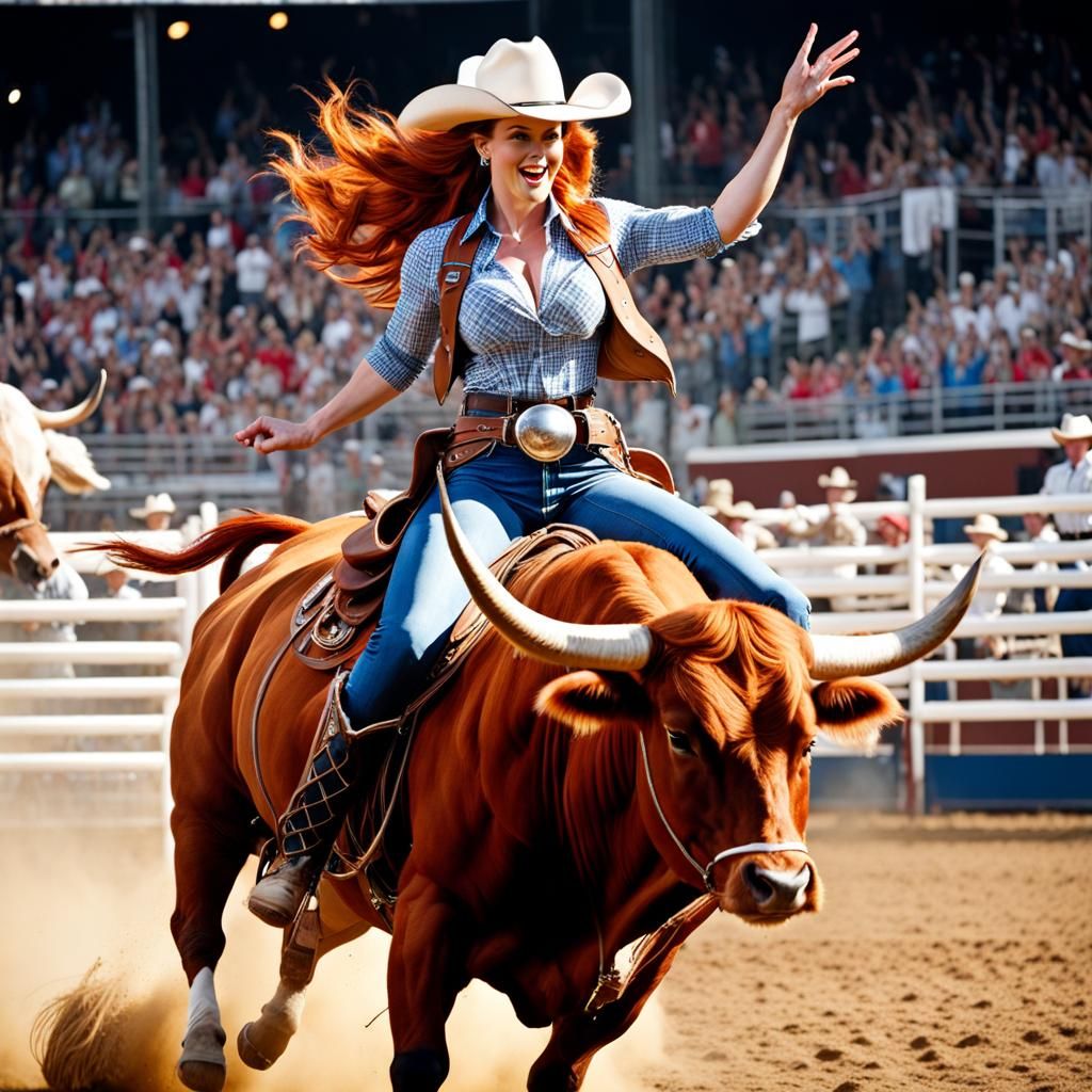 Rodeo girl - AI Generated Artwork - NightCafe Creator